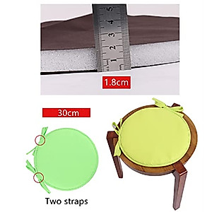 Colorful Indoor/Outdoor Chair Pads Round Seat Cushions Garden Patio Home Cushions - Diameter 28cm/10.9inch,Patio Furniture Cushion Cover,Round Seat Garden Pads