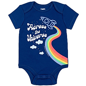 Lyrics by Lennon and McCartney Newborn Baby Boys 5 Pack Bodysuits Yellow/Red/Blue Newborn