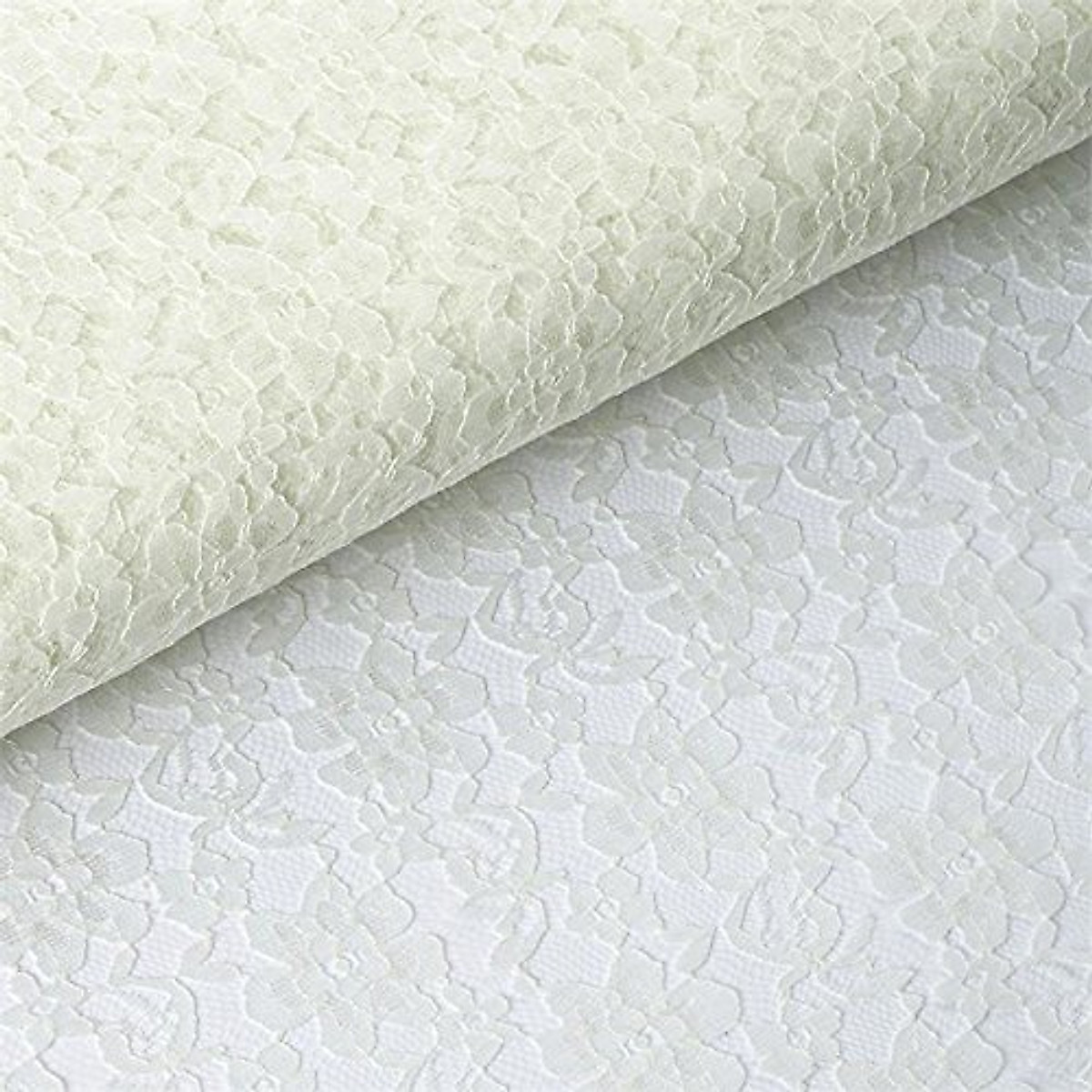 TABLECLOTHSFACTORY 54 inch x 15 Yards Lace Fabric Bolt - Ivory