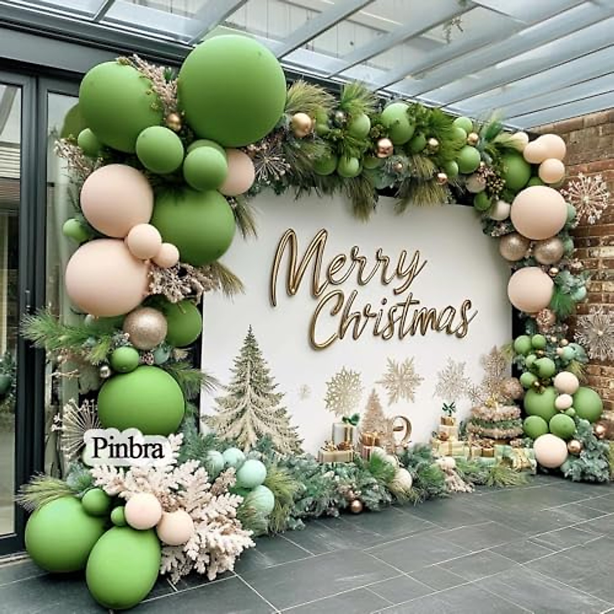 Double Stuffed Olive Green Balloon Garland Kit - Sage Green Balloons Different Sizes 18/12/5 Inch for Baby Shower Birthday Tropical Jungle Safari Theme Party Decoration