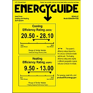 Senville AURA Series Mini Split Air Conditioner Inverter Heat Pump, 9000 BTU, Works with Alexa, Energy Star, White