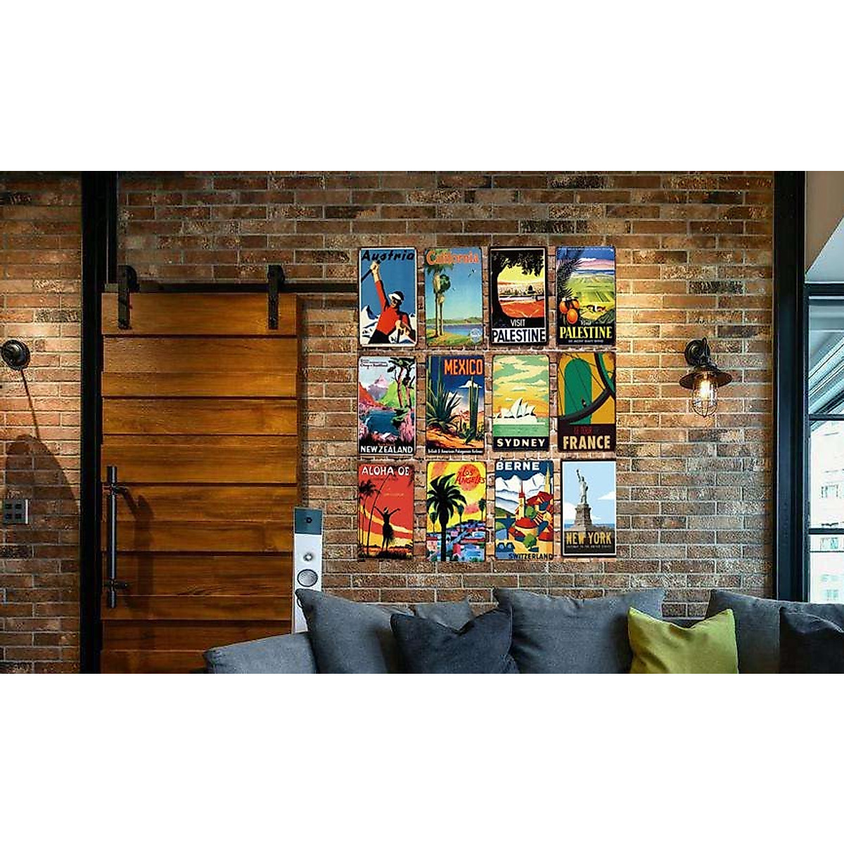 TYmall Retro Tin Wall Plaque Murphy Ranch East Whittier Sublime Lemon Citrus Fruit Crate Label Art Print Vintge Metal Poster Bar Accessories for Home Pub 8X12Inch