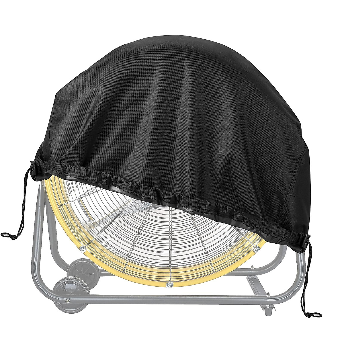 KINPEE Industrial Fan Cover, Waterproof & Dustproof Cover for 30" High Velocity Movement Heavy Duty Drum Fan, Heavy Duty Outdoor Floor Fan Cover, 600D Oxford Fabric, Fits up to 36x11x36 inches(Black)