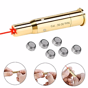 GOTICAL Red Dot 30-30 Win Laser Bore Sighter Boresight Hunting Tool 3030 Cartridge Bore Sight Red Laser