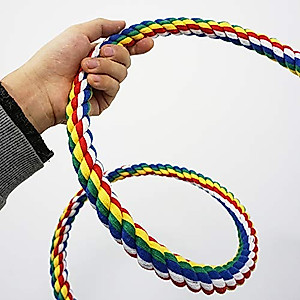 7 Angry Ants Twisted Rope Bird Perche Birdcage Stand with Bell for Parrot Macaw Parakeet Cockatoo Cockatiel Lovebird Bird Cage Accessories