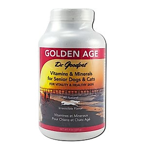 Dr. Goodpet Golden Age All Natural Potent Multi-Vitamin/Mineral Powder for Adult Dogs & Cats