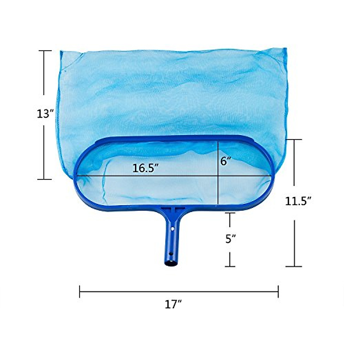 ATIE Pool Spa Leaf Skimmer Rake Net with Deep Pocket for Removing Leaves & Debris, Perfect for In-ground Pool and Above Ground Inflatable Pool