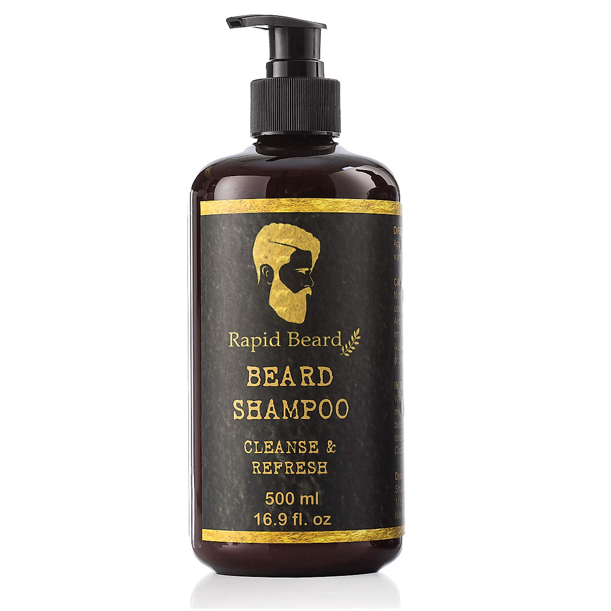 Beard Shampoo and Beard Conditioner Wash & Growth kit for Men Care - Softener & Moisturizer for Hydrating, Cleansing and Refreshing Beard and Mustache Facial Hair Gift Set (500ml / 16.9 fl oz)