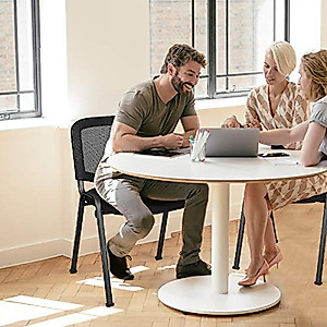 Giantex Set of 5 Conference Chair Elegant Design Stackable Office Waiting Room Guest Reception (32 H)