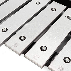 Habisder 32 Note Glockenspiel Xylophone Percussion Kit with Height Adjustable Stand, Drumsticks and Carry Bag