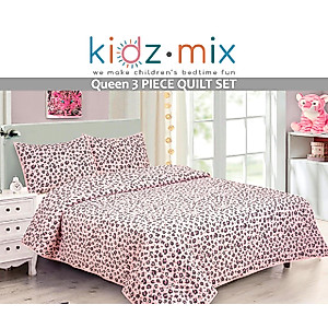 Kidz Mix Cheetah Girl Power Quilt Set, Queen