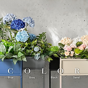 Cocoyard Elevated Planter Box - 28 Inch Durable Raised Garden Bed for Herbs and Flowers - Stylish Tall Rectangular Planter for Outdoor Plants for Patio Decor & Backyard Gardening - Indoor Planter