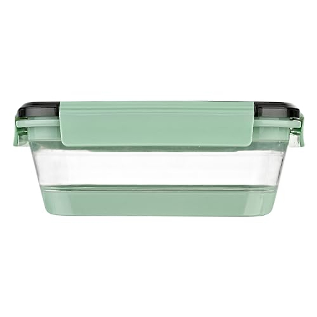 Restaurantware-Fresh Hero 40 Ounce Storage Containers, 1 Durable Airtight Food Containers - Microwavable, Freezable, Green Plastic Collapsible Containers, Dishwashable, With Vented Lids