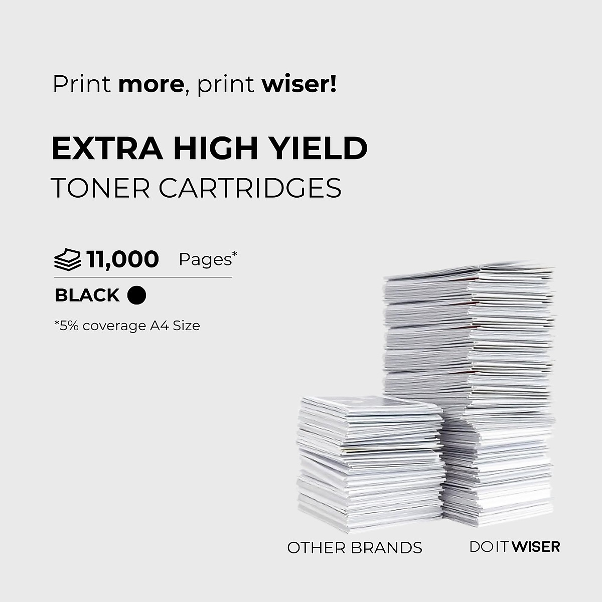 Do it Wiser Remanufactured Printer Toner Cartridge Replacement for HP 507X 507A CE400X CE400A - HP Laserjet Enterprise M551n M551dn M551xh M570dw M570dn M575c M575dn M575f (Black)