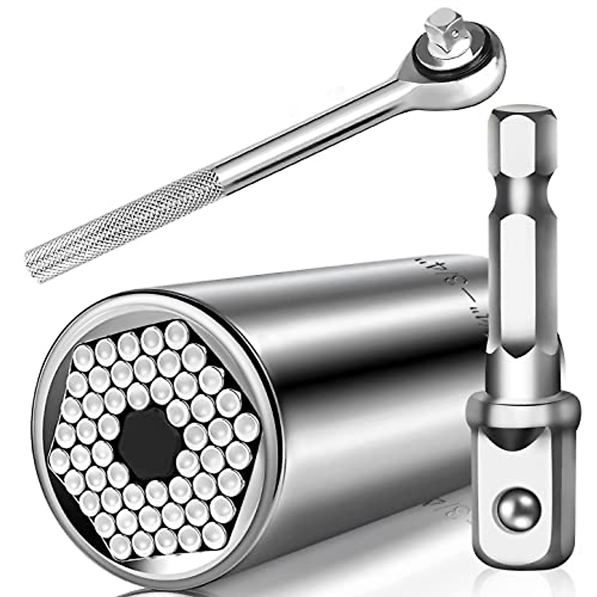 Gifts for Men,Stocking Stuffers for Men Mens Gifts for Christmas Mens Stocking Stuffers Universal Socket Tool - Super Socket Universal Socket Men Stocking Stuffers for Christmas Socket Wrench Set