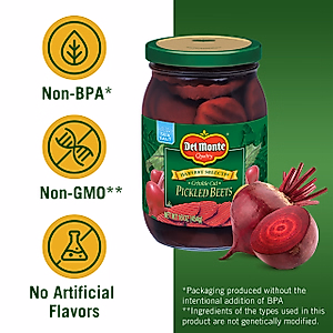 Del Monte Crinkle Cut Ready to Eat Pickled Beets, 16 oz Jar