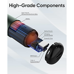 2-Pack Hand Warmers Rechargeable, 8000mAh Electric Portable Pocket Heater, 360° Heating Electric Hand Warmers, Portable USB-C Hand Warmers Power Bank for Outdoors, Camping, Golf, Raynauds, Gifts