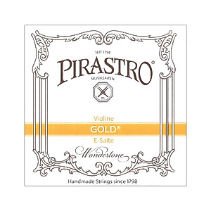 Pirastro Gold Label 4/4 Violin E String - Medium - Steel - Loop End