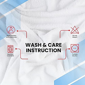 Infinitee Xclusives Premium White Bath Towels for Bathroom Set of 4 (27x54 Inches), 100% Soft Ring-Spun Cotton Bathroom Towels, Quick Dry, Durable, Ideal for Daily Use (Brilliant White)