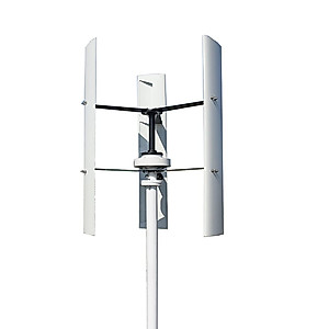 ZHIHUASMTBX No Noise Vertical Axis Wind Turbine Generator+MPPT Controller,10000W 12V 24V 48V 220V 3 Blades Vertical Magnetic Levitation Upright Wind Generator for Home Use,48v