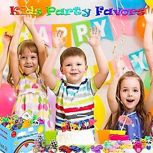 Dilycery 100 Pcs Party Favors Treasure Box Toys for Classroom Carnival Prizes Rewards, Stocking Stuffers, Goodie Bag Stuffers for Kids Party, Pinata Fillers Birthday Gifts Bulk Toys