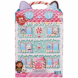 Gabby’s Dollhouse, Advent Calendar 2023, 24 Surprise Toys with Figures, Stickers & Dollhouse Accessories, Kids Toys for Girls & Boys Ages 3+