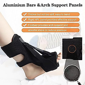 2 Pack Plantar Fasciitis Relief Night Splint, Upgrade 3 Adjustable Foot Brace Plantar Fasciitis Night Splint, Foot Drop Orthotic Brace, Fit Women Men Plantar Fasciitis Relief Heel Achilles Pain