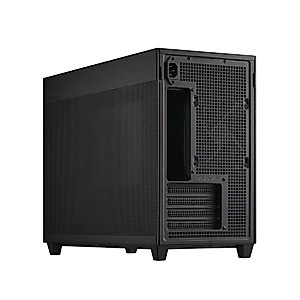 ASUS Prime AP201 33-Liter MicroATX Black case with Tool-Free Side Panels and a Quasi-Filter mesh, with Support for 360 mm Coolers, Graphics Cards up to 338 mm Long, and Standard ATX PSUs