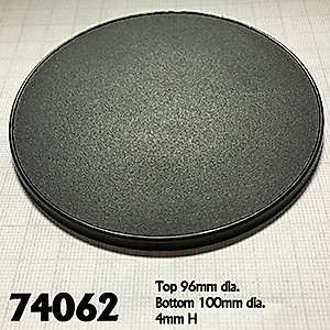 REAPER Miniatures 100mm Round Gaming Base (4) #74062 Accessory
