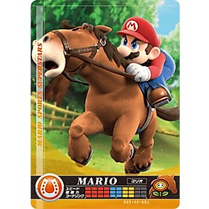 Nintendo Mario Sports Superstars Amiibo Card Horse Racing Mario for Nintendo Switch, Wii U, and 3DS