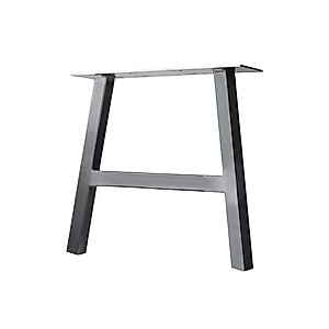 Heavy-Duty A-Frame Tube Steel Leg - Perfect for DIY Working Table & Desk - 100% Made in USA from Recycled Steel, Superior Strength (39" H x 24" W, 2" x 2" Thick - Clear Coat) - Sold Individually