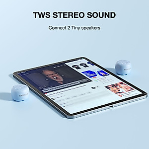 MOMOHO The Smallest Mini Bluetooth Speaker BTS0011 Wireless Small Bluetooth Speaker,Portable Speakers for Home/Outdoor/Travel/Party, Gift,Present (Blue)