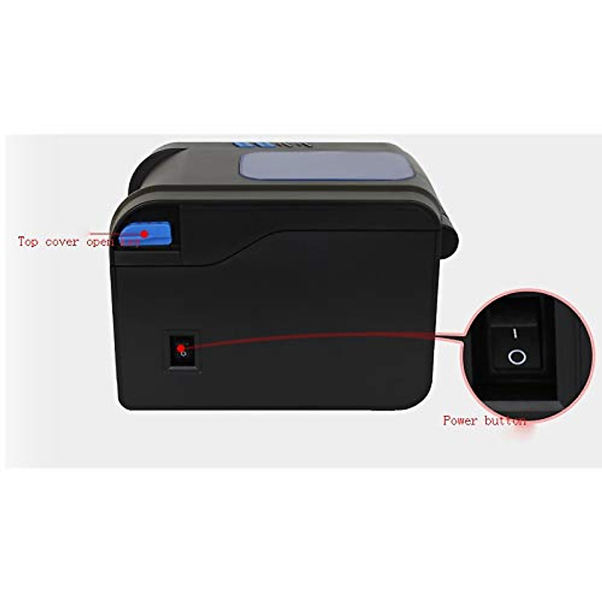 N/A Label Printer Barcode Printer Thermal Receipt Bill Bar Code QR Code Sticker Machine 20mm-80mm