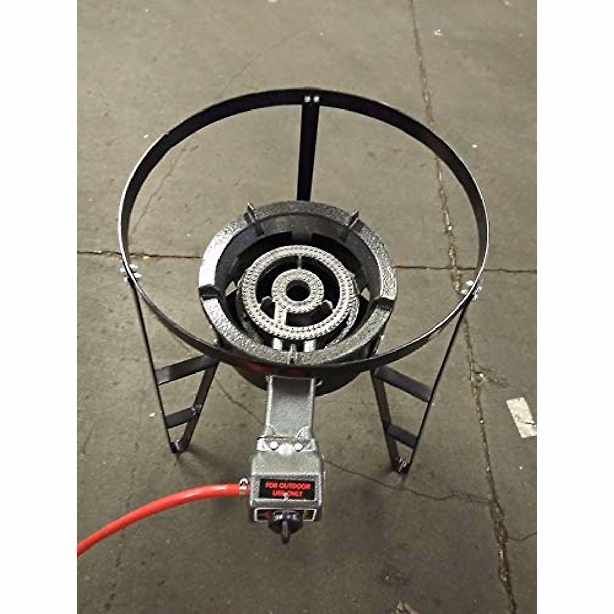 22" Large Mexican Style Concave Comal Griddle Outdoor Cooking Disc Wok Stainless Steel Set Propane Burner adj. Fire Stove & Heavy Duty Metal Stand Ideal Restaurant Style Tacos Grilling or Stir Fry