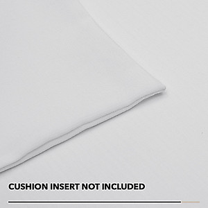 Deconovo 4 PCS White Blank Cushion Covers for Sublimation, Faux Linen Pillow Covers with Invisible Zipper, Soft Pillow Covers for Bench,18x18 Inch, Set of 4 Case Only No Insert
