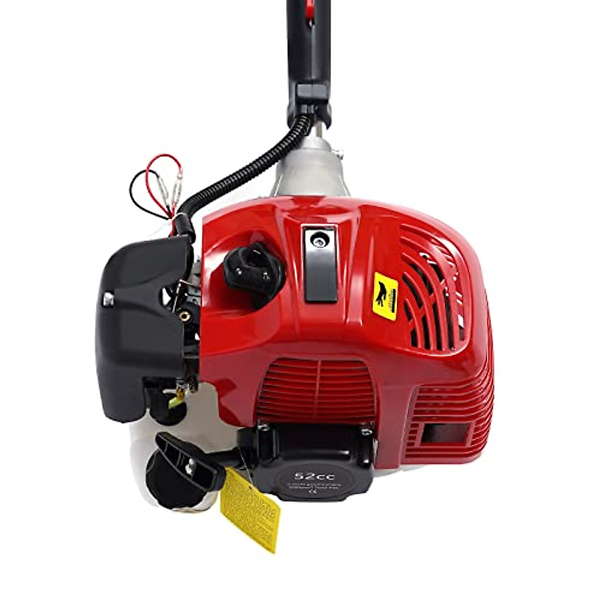 VPABES Handheld Power Sweeper, 2.3HP 52cc Motor Nylon Brush Broom Cleaning Machine for Driveway Lawn Garden