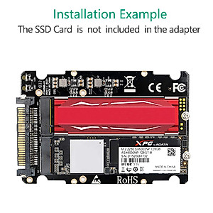 Timack M.2 NVME SSD(Key M) Key B SSD to U.2 SFF-8639 Adapter
