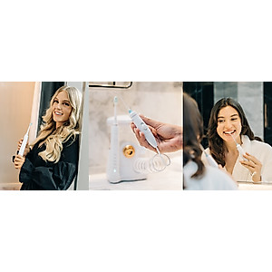 Denfinity Electric Toothbrush with Water Flosser Combo White Multifunction Sonic Irrigator