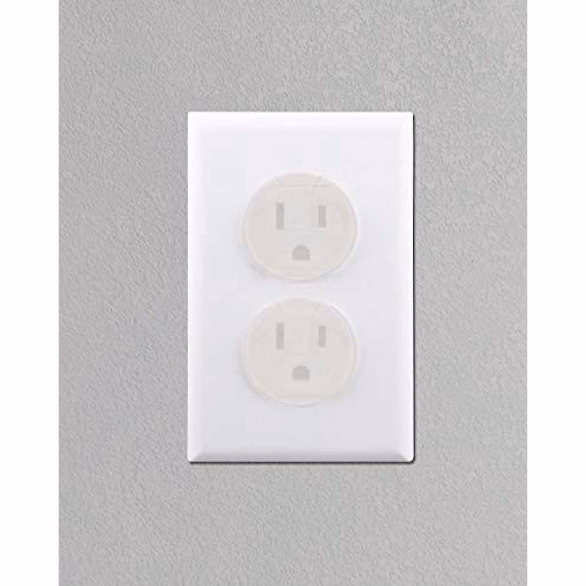 38 Pieces Clear Outlet Covers Baby Proofing - Vmaisi Electrical Safety ChildProof Plug Protector - (Clear, 38 Pack)