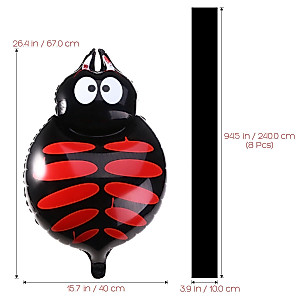 Halloween Decorations Hanging Spider with Balloon for Halloween Party or Haunted House Decorations – 20 Feet