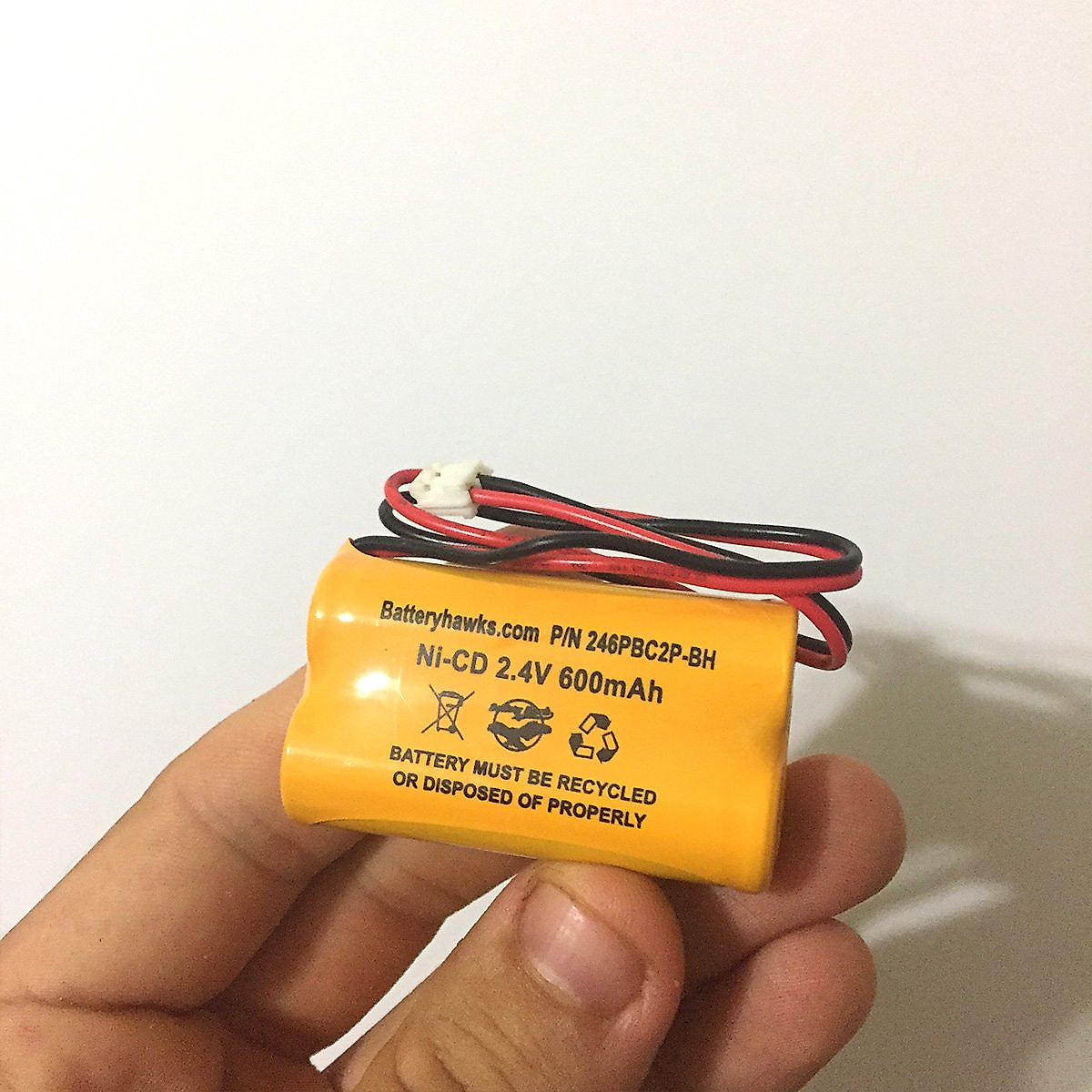 BP2-A LITE Ni-CD 2.4v 600mAh CSXWREB3 Battery BP2A BP2-0A 0BP2-0A 2.4v 600mAh Ni-CD Battery Pack Replacement for Exit Sign Emergency Light