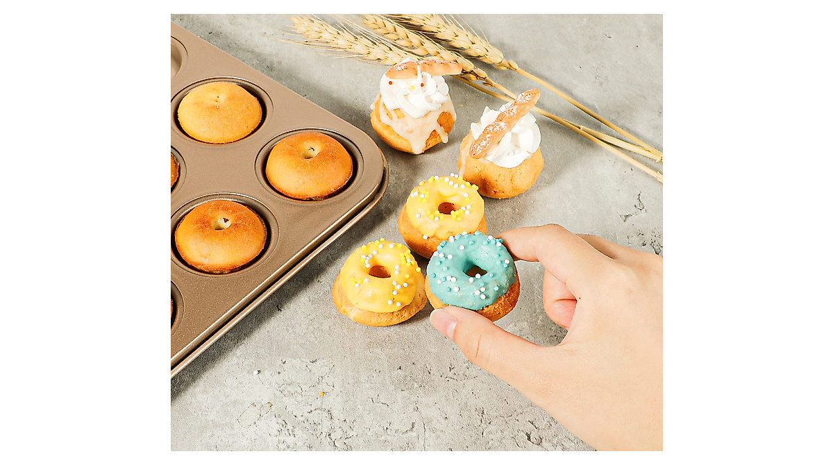 Bake Perfect Mini Donuts with Webake's 24-Cavity Pan