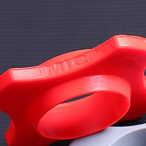 SUPVOX Microphone Ring Anti-rolling Mic Protection Silicone Ring Stand Replacement for KTV Device Replacement 5pcs (Orange Blue Black Gray and Red one for Each)