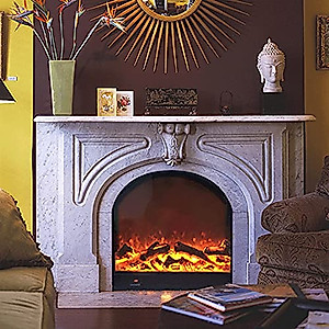 Electric Fireplace Stoves Electrical Fireplaces-Wall Mounted Arch Household Electric Fireplace Heater,Embedded Fireplace Core With Emulation Fire,recessed Mounting Heaters For Showroom Decoration