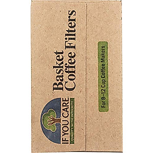 If You Care Unbleached Coffee Filters Basket, 8 inch, 100 ct