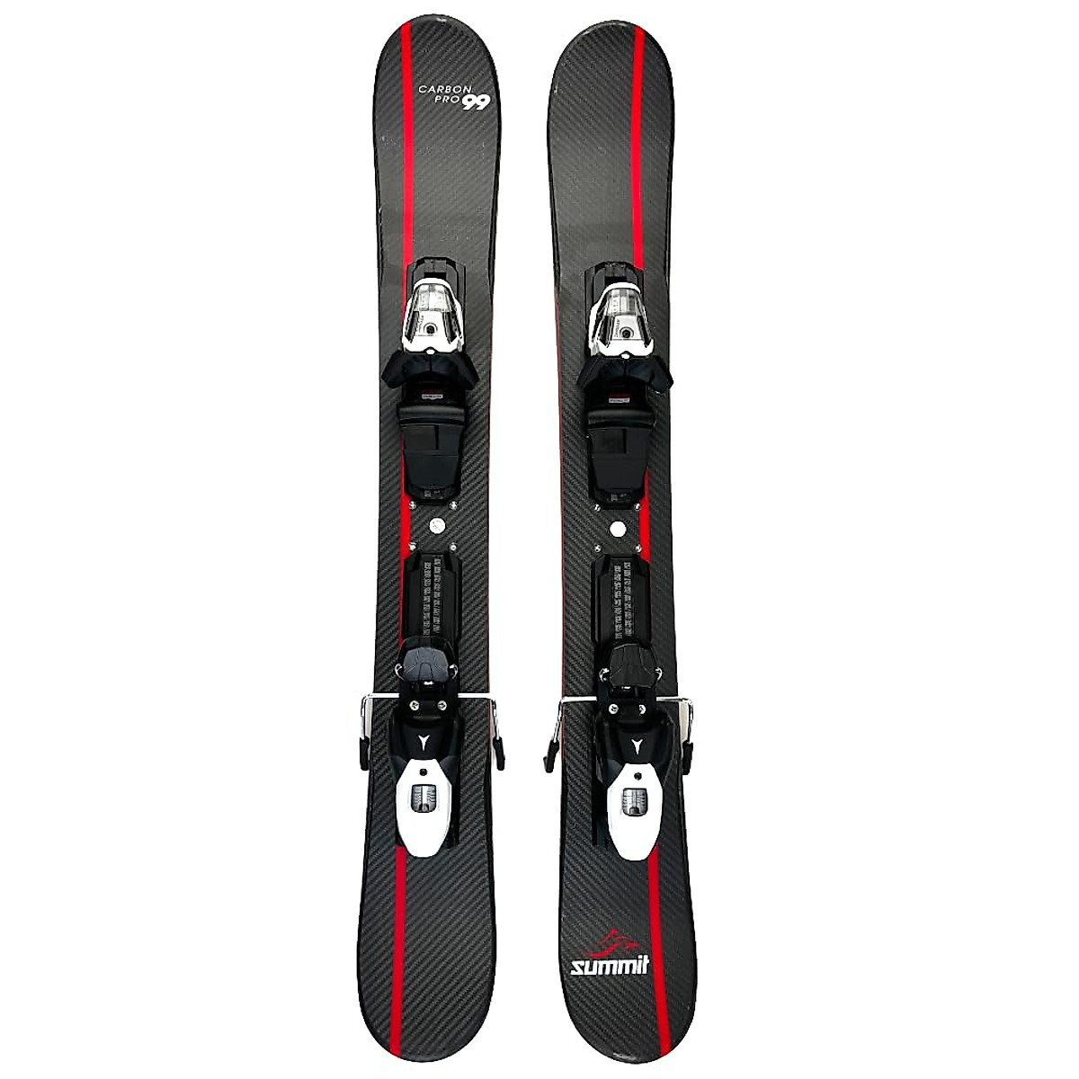 Summit Carbon Pro 99cm Skiboards Snowblades with Atomic M10 Release Bindings NEW