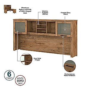 Bush Furniture Somerset 72W L Shaped Desk with Hutch