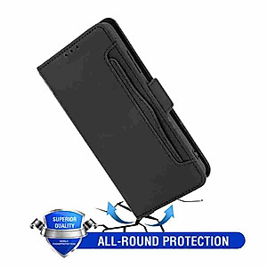 YOUKABEI MojieRy Phone Cover Wallet Folio Case for LG V20, Premium PU Leather Slim Fit Cover for LG V20, 1 Photo Frame Slot, 4 Card Slots, Handy & Portable, Black