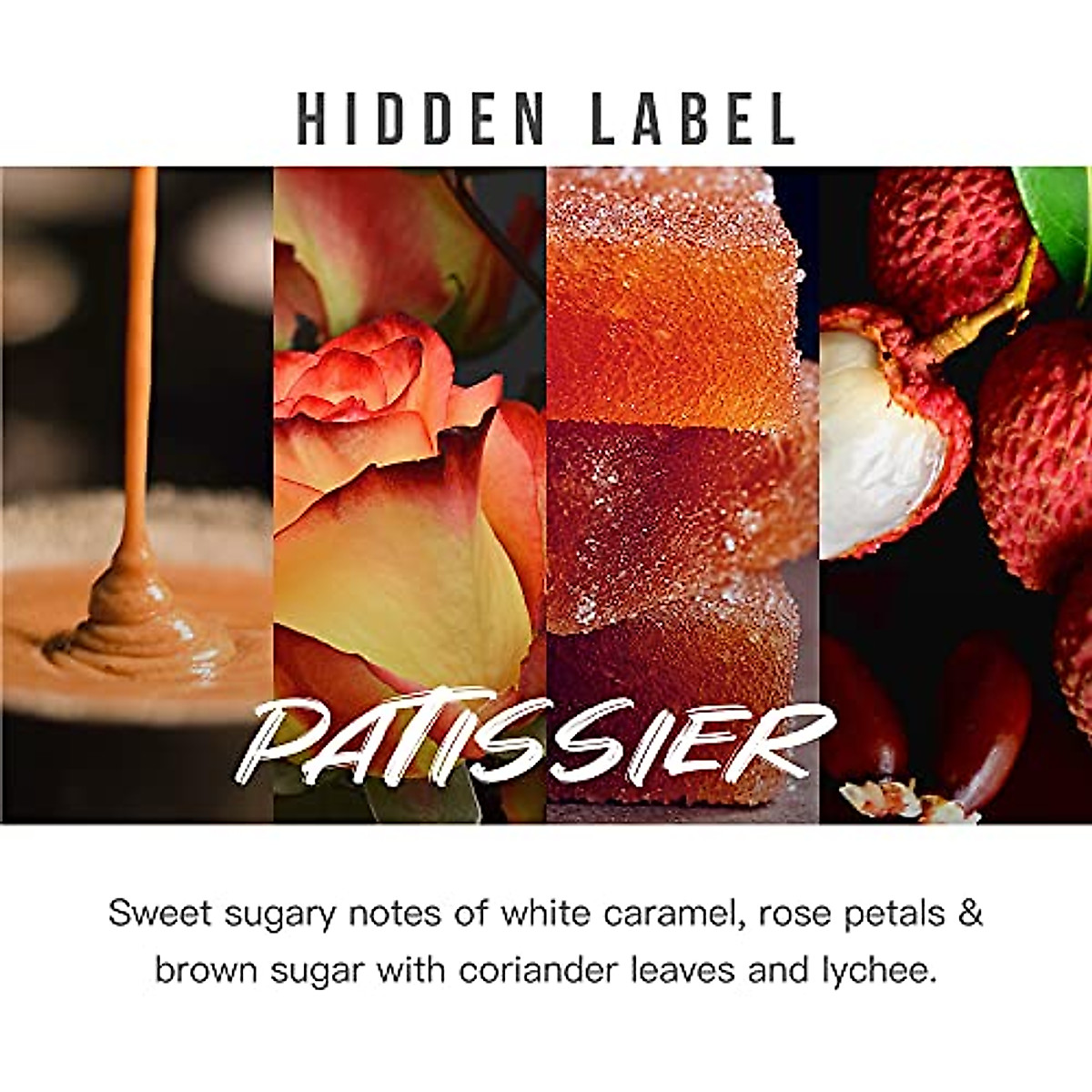 Hidden Label Scented Candles, Soy Candles for Home Patissier 2 Wicks 8.1oz Vivid Collection, Candle Set Gifts for Women Birthday Valentines Day Mothers Day Christmas