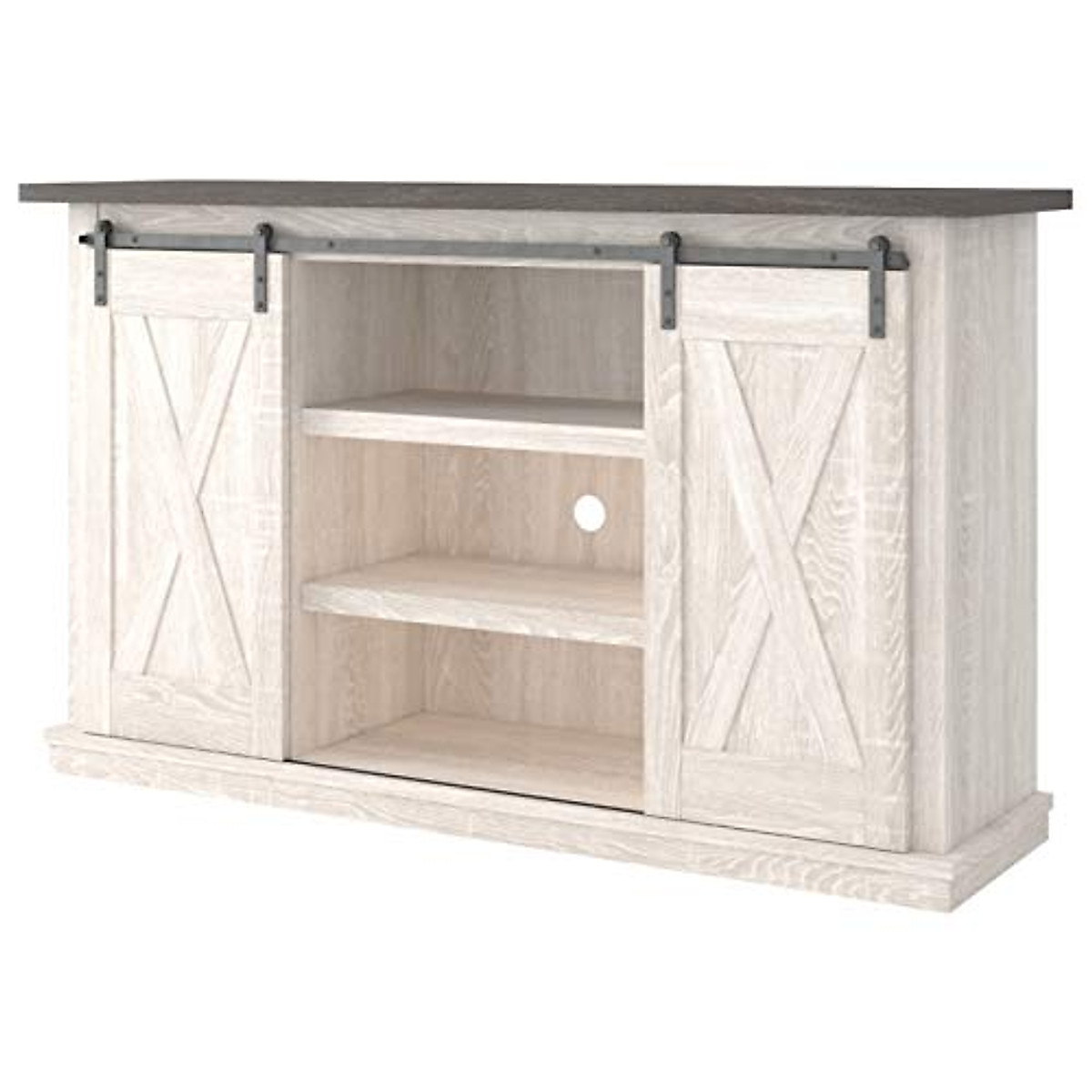 Signature Design by Ashley Dorrinson TV Stand, Whitewash